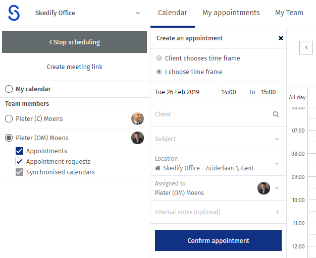 Understanding incoming vs. outgoing appointments – Pexip Engage